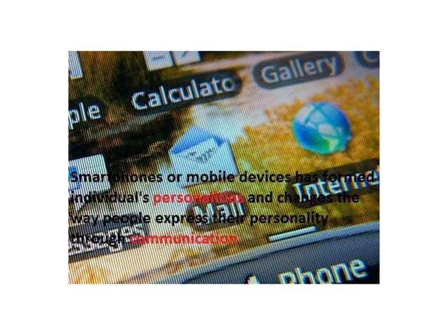 Mobile Devices forming Personality | PPT