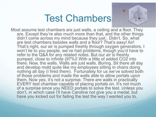 Informational Powerpoint to Aperture Science’s Inclusions | PPTX