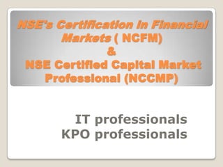 NCFM | PPTX