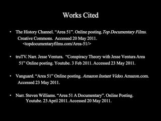 Powerpoint Presentation- Jess Mendez Area 51 | PPT