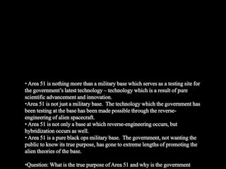 Powerpoint Presentation- Jess Mendez Area 51 | PPT