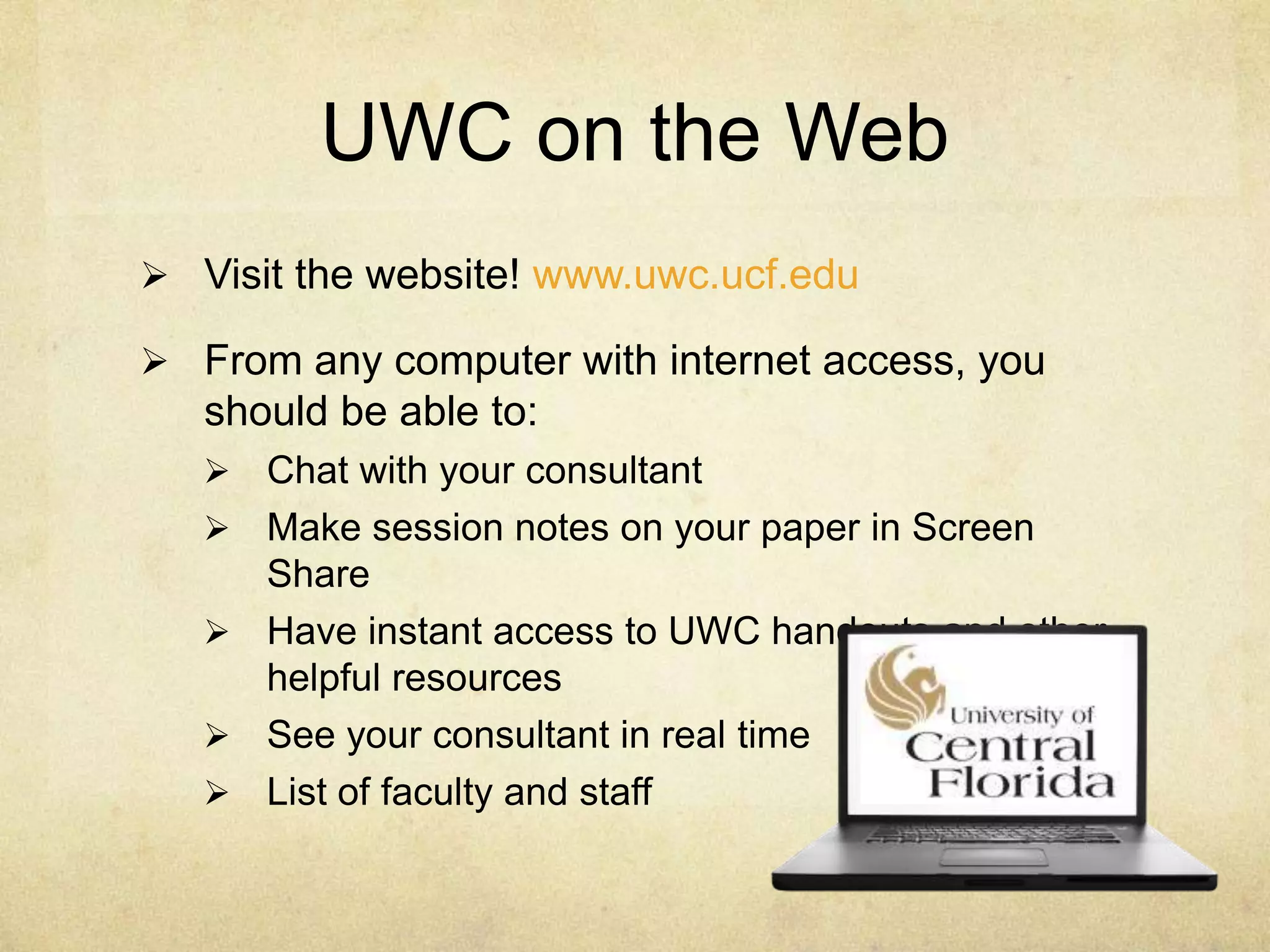 UCF University Writing Center | PPT