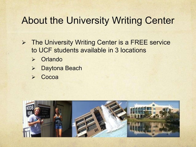 UCF University Writing Center | PPT