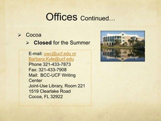 UCF University Writing Center | PPT