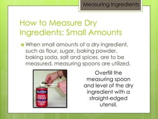 Measuring Ingredients | PPTX