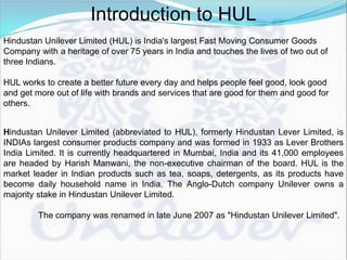 HUL Presentation | PPT