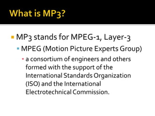 MP3 as cultural artifact | PPT
