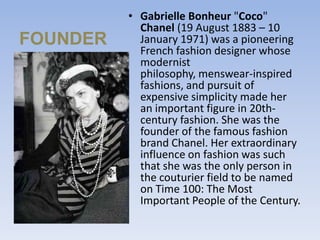 CHANEL brand analyses presentation | PPT