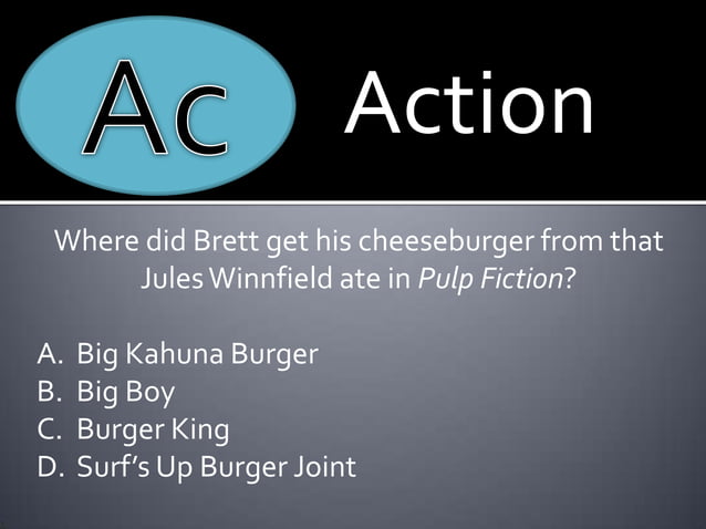 Life Size Movie Trivia - Action | PPT