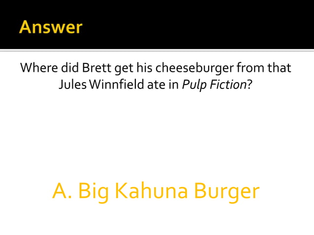 Life Size Movie Trivia - Action | PPT