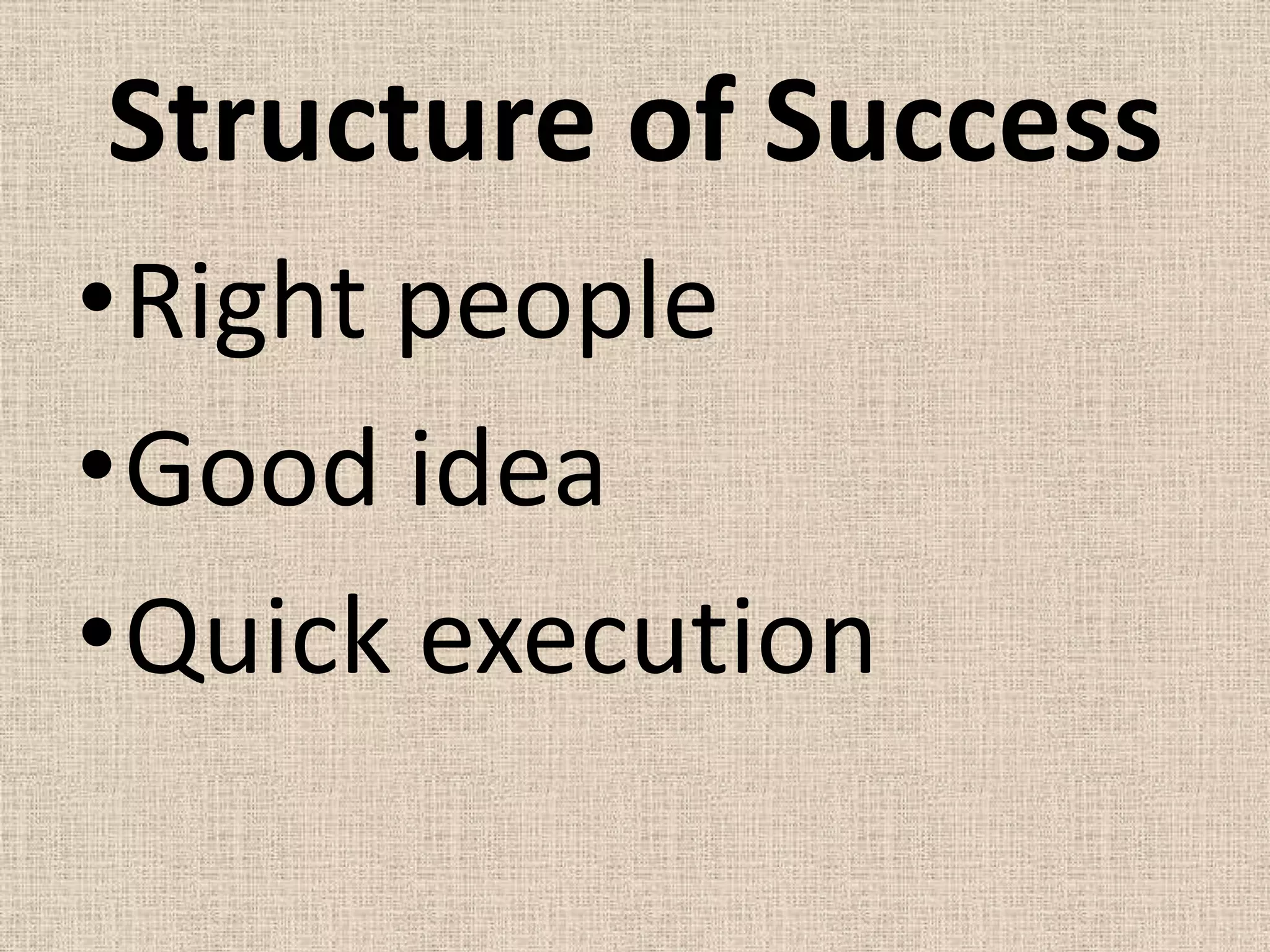 The Structure of Success | PPTX
