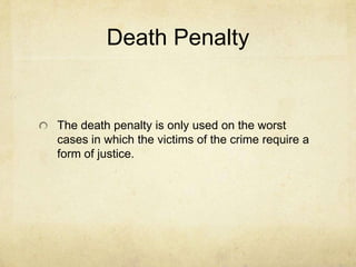 Death Row presentation. | PPTX