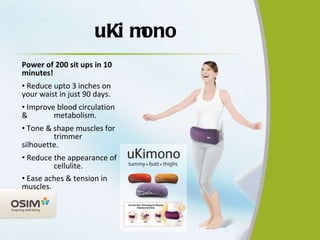 OSIM India Corporate Presentation | PPT