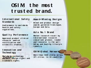 OSIM India Corporate Presentation | PPT