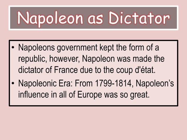 The Napoleonic Era | PPT