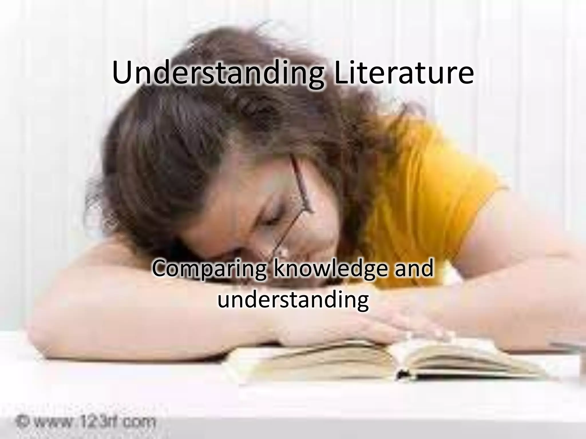 Understanding Literature | PPTX
