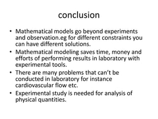 mathematical modelling of cardiovascular system | PPTX