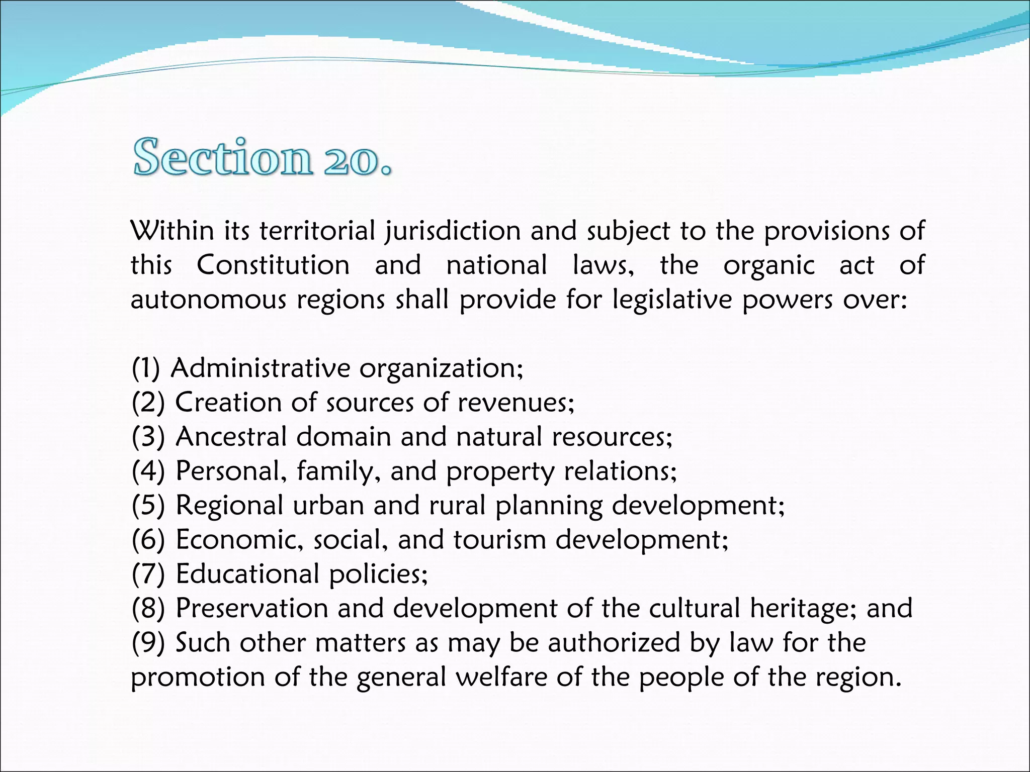 Article10 Autonomous Regions | PPT