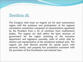 Article10 Autonomous Regions | PPT | Political Issues & policy | Politics