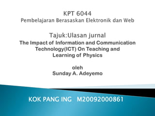 pembentangan-ulasan jurnal | PPTX