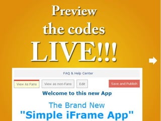 Simple iFrame App | PPT