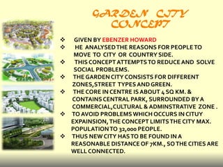 Theories and Concepts of town planning | PPTX