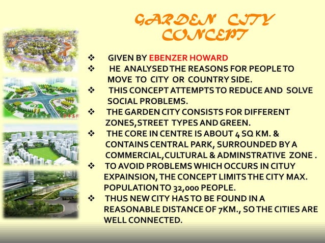 Theories and Concepts of town planning | PPTX | Developmental Sites ...
