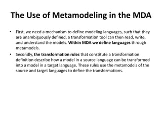 MDA Framework | PPTX | Programming Languages | Computing