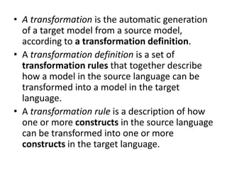 MDA Framework | PPTX | Programming Languages | Computing