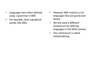 MDA Framework | PPTX | Programming Languages | Computing