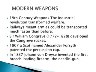 development of weapons | PPTX