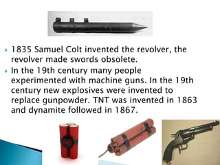 development of weapons | PPTX