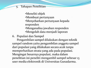 Presentasi Metode Riset | PPT