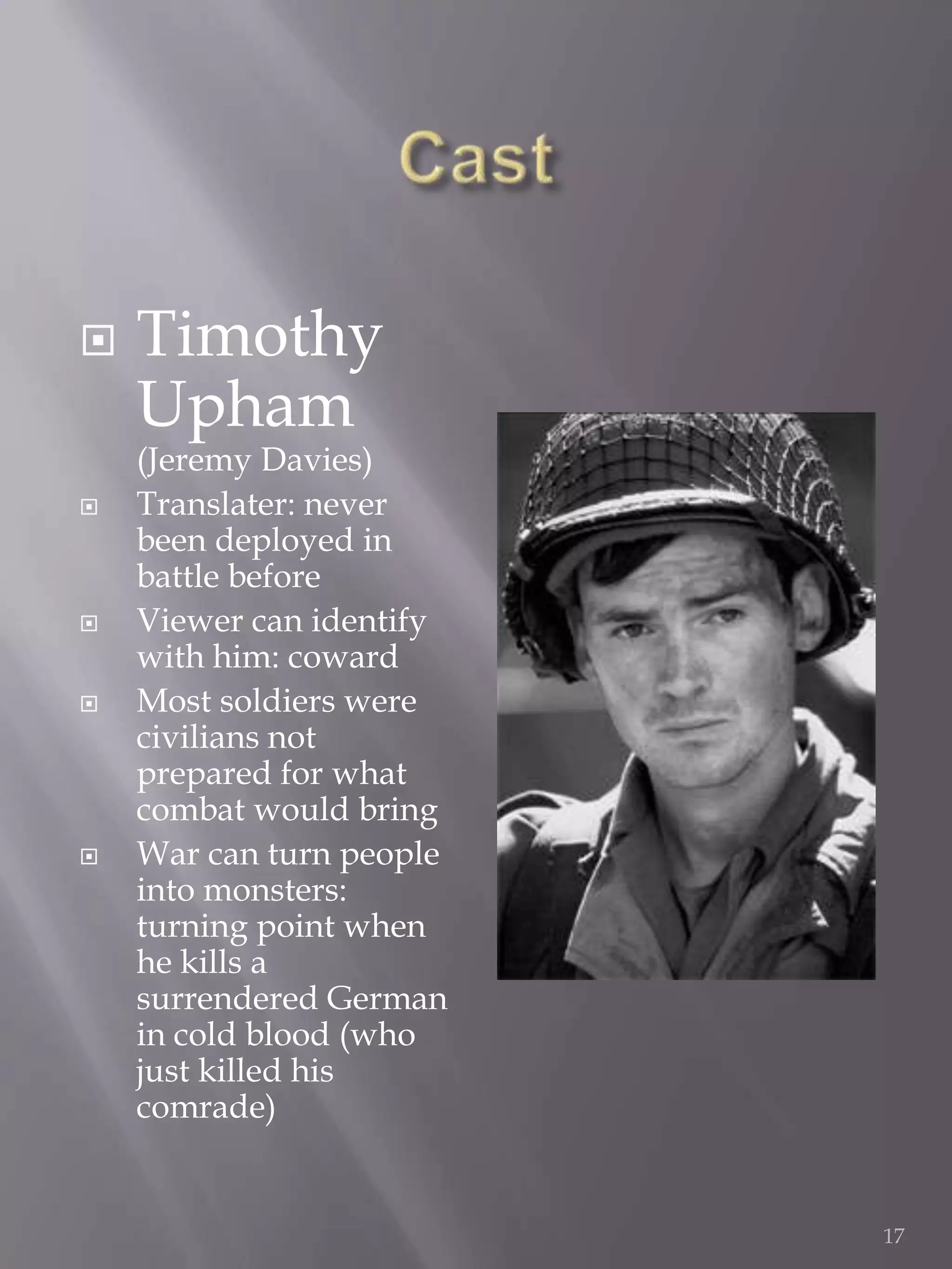 Saving Private Ryan Analysis | PPTX