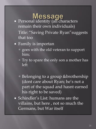Saving Private Ryan Analysis | PPTX