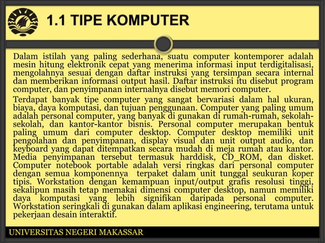 STRUKTUR DASAR KOMPUTER | PPTX