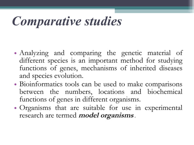 Application Of Bioinformatics In Different Fields Of Sciences Ppt