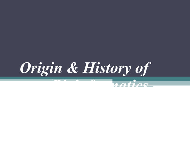 Application Of Bioinformatics In Different Fields Of Sciences Ppt