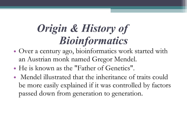 Application Of Bioinformatics In Different Fields Of Sciences Ppt