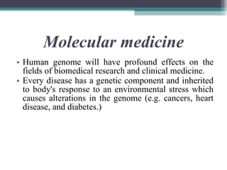 Application of Bioinformatics in different fields of sciences | PPT