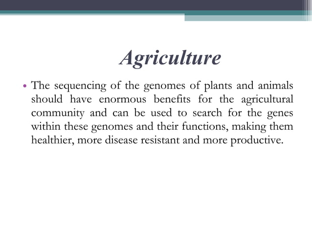 Application Of Bioinformatics In Different Fields Of Sciences