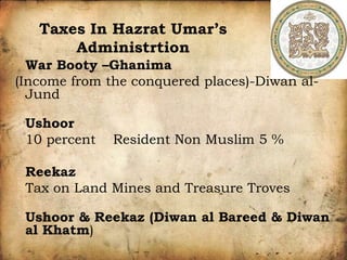Hazrat Umar Bin Khattab's(RA) Administration | PPTX