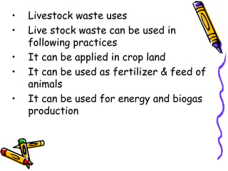 LIVESTOCK WASTE DISPOSAL AND MANAGEMENT | PPT