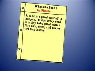 PLANTS AND SEEDS - GRADE 5 | PPT