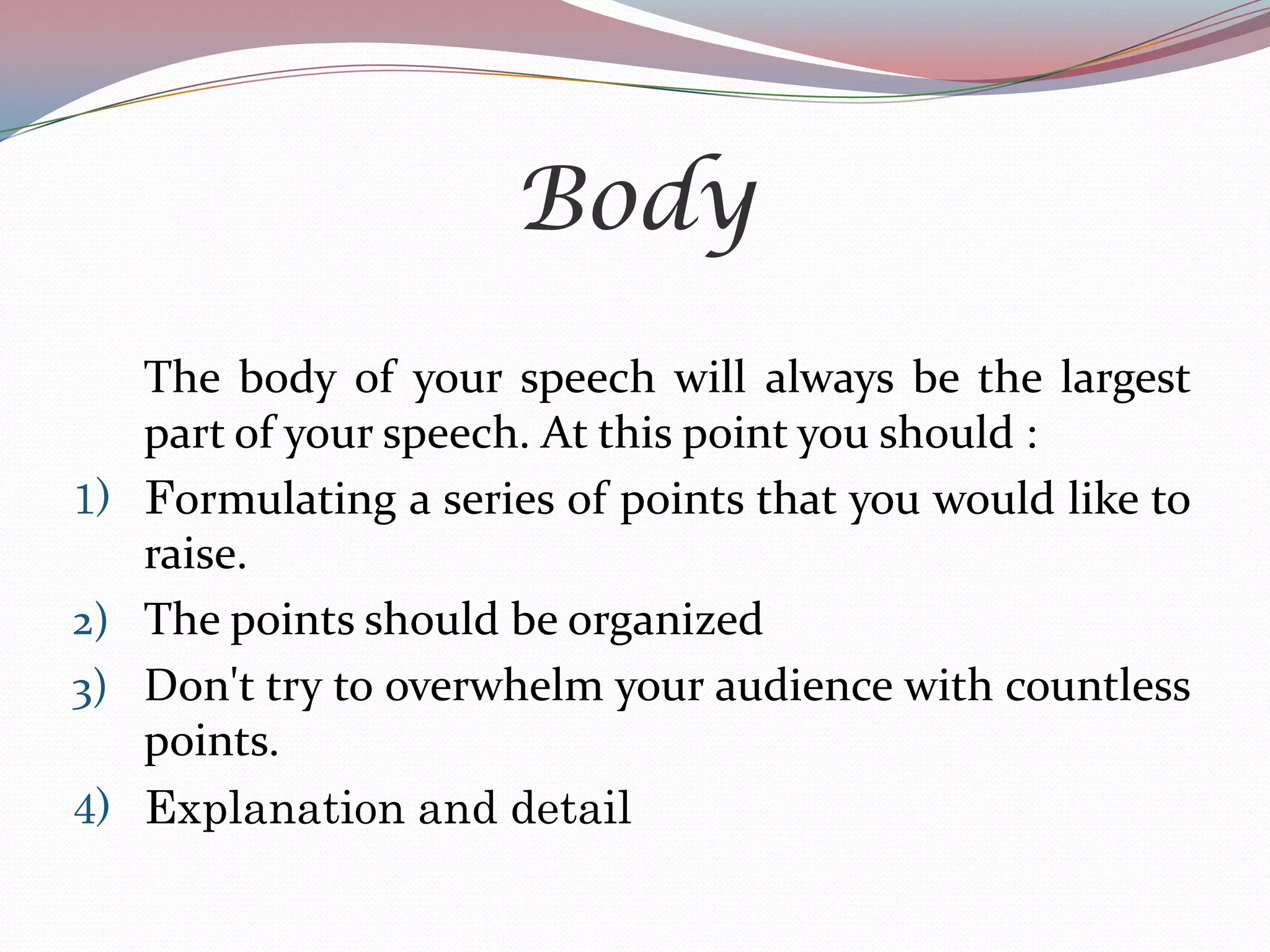 Speech Structure | PPTX