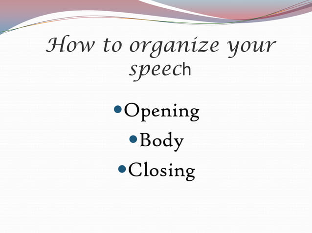 Speech Structure | PPTX
