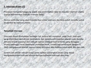 Manajemn Input Output | PPTX