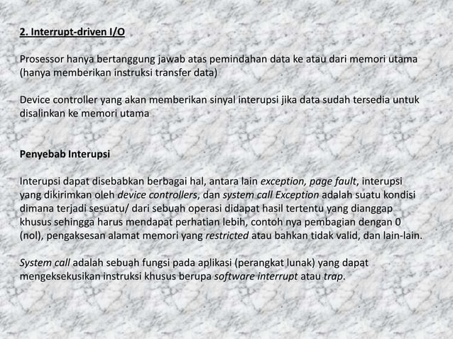 Manajemn Input Output | PPTX