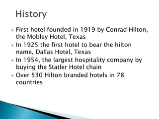 Hilton Hotel presentation | PPTX