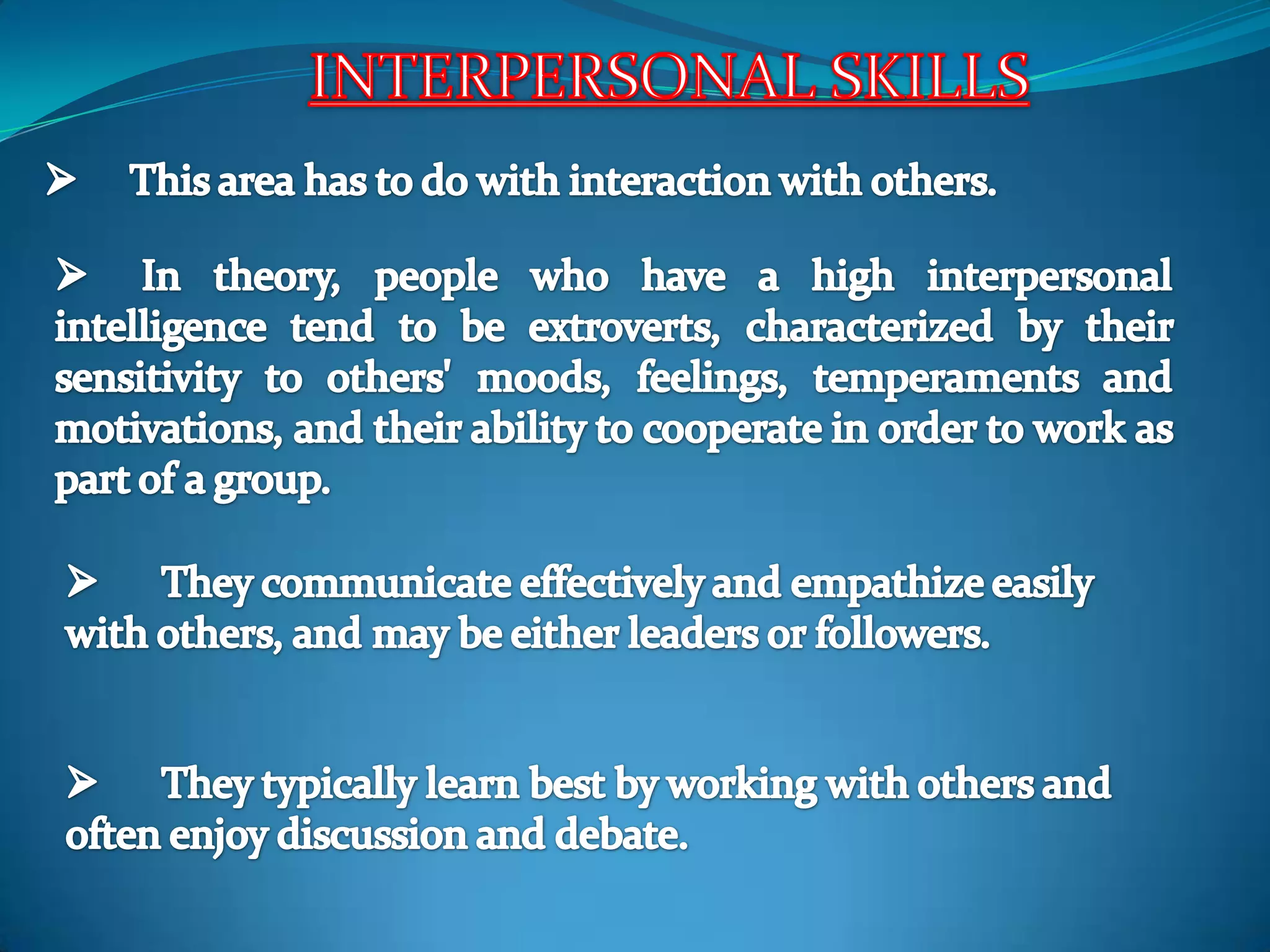 Interpersonal Skills | PPTX